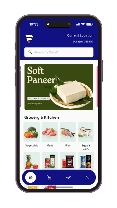 Online Grocery delivery app | Freshlypicks